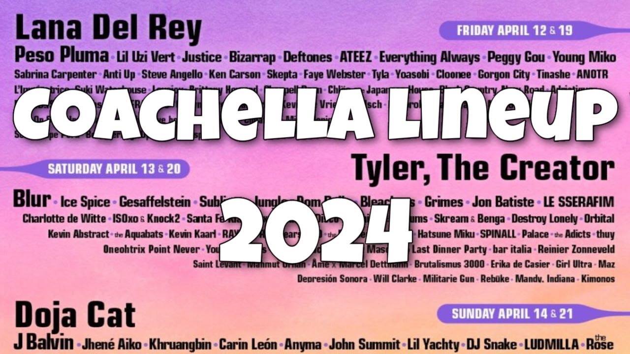 Coachella 2024 Lineup Revealed: Get Ready for an Extraordinary Music ...